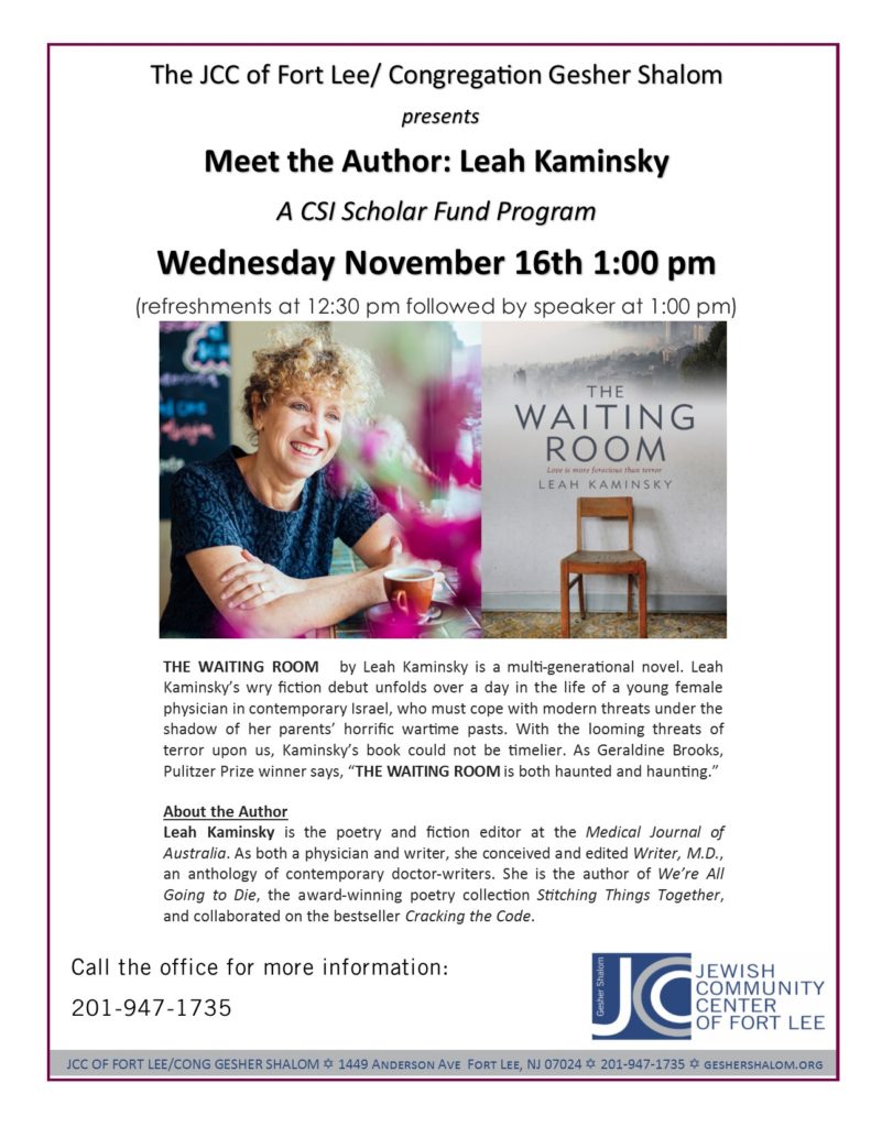 leah-kaminsky - The Jewish Community Center of Fort Lee